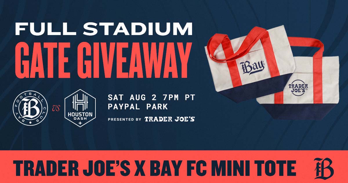 Bay FC、Trader Joe’sとのパートナーシップで限定トートバッグを配布 – シリコンバレー地方版